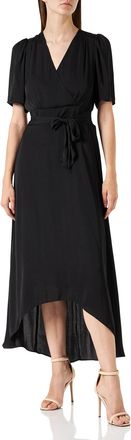 Morgan Damen Longue Fluideuni Ceinturee 221-rsibila Robe, Schwarz, 34