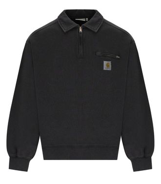 Carhartt Work in Progress SWEAT-SHIRT DETROIT HALF ZIP NOIR CARHARTT WIP
