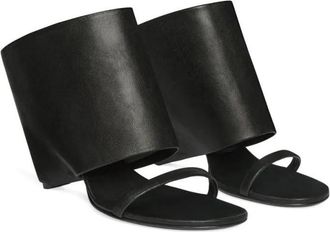 Courr&egrave;ges Sandalen - Wedge Heel Sandals - Gr. 36 (EU) - in Schwarz - f&uuml;r Damen