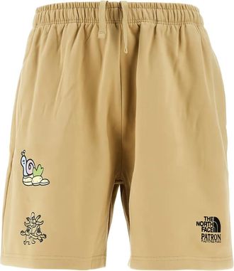 The North Face x Patron short &agrave; logo brod&eacute; - Jaune