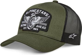 Alpinestars Herren Heritage Trucker HAT Baseballkappe, Grün Militär/Schwarz, One Size