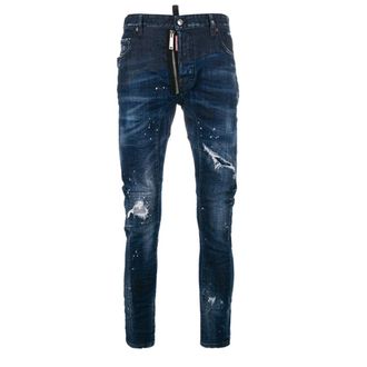 Dsquared2 Tidy Biker Jean Dunkelblaue Jeanshose