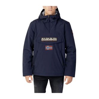 Napapijri Veste &agrave; col roul&eacute; avec poches avant - Homme - Sport - Bleu - Taille: S