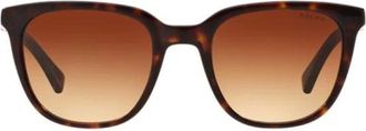 Ralph Lauren Femme, Accessoires, Brun, Taille: 51 MM Rectangle Lunettes de soleil