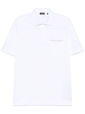 Ermenegildo Zegna polo en coton - Blanc