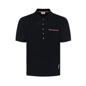 Thom Browne Stilvolles Polo Shirt mit Tasche - - Tops - Herren - Blau - XL