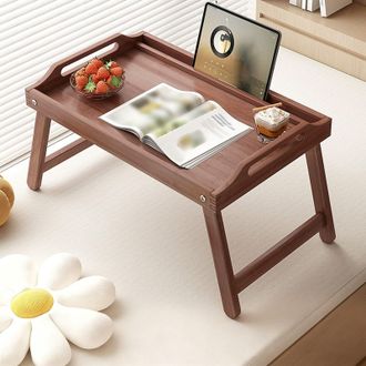 Generic Tisch F&uuml;R Bett, Laptop Tisch F&uuml;R Sofa Mit Hohlgriffen Und Erh&ouml;Htem Rand, Klappbar, Doppelt Befestigt Mit Zapfen Und Schrauben