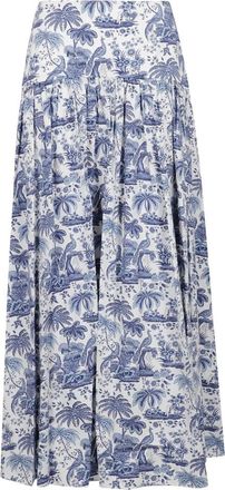 Staud Staud, Femme, Jupes, Bleu, Taille: 38 FR Robe longue avec fermeture &eacute;clair