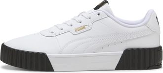 Puma Carina 3.0, Weiblich Sneaker, PUMA White-PUMA Gold-PUMA Black