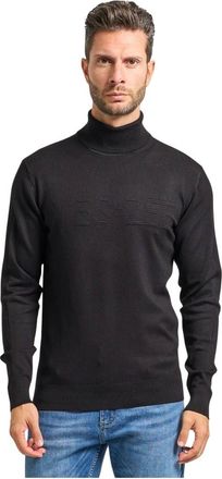 Yes-Zee YES Zee, Homme, Pulls, Noir, Taille: S Pull &agrave; col roul&eacute;