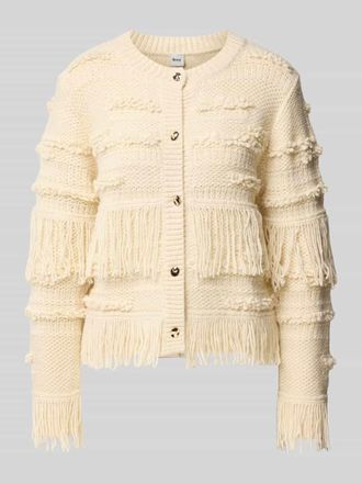 Brax Strickjacke mit Fransenstruktur Modell AMELIE