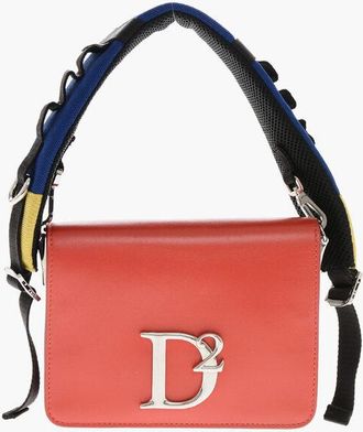 Dsquared2 Leather Shoulder Bag with Monogram size Unica
