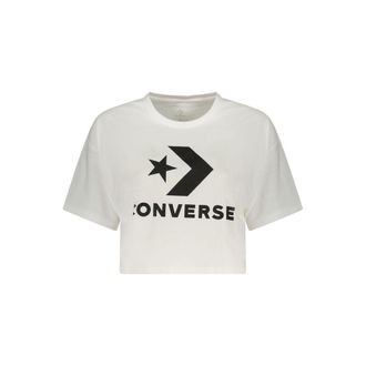 Converse Wei&szlig;es Baumwoll Damen T-Shirt