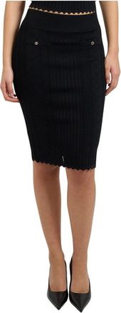 Fracomina Femme, Jupes, Noir, Taille: 44 FR Jupe crayon midi ajust&eacute;e