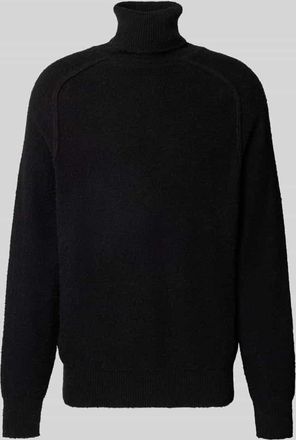 HUGO BOSS Rollkragenpullover mit Boucl&eacute;-Struktur Modell San Rudi1