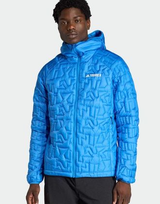 adidas adidas Performance - Terrex Xperior Primaloft - Veste &agrave; capuche ample et isolante - Rayon bleu