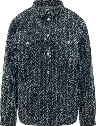 Iro Iro, Femme, Chemises, Bleu, Taille: 36 FR Velini Denim Shirt Jacket