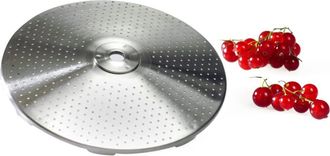 GSD G S D Haushaltsgeräte Lochscheibe, Edelstahl, Silber, 12,5x1,8 cm