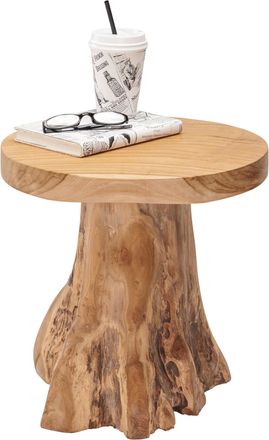 Landscape Beistelltisch, Natur, Holz, Teakholz, massiv, Freiform, 35x40x35 cm, Wohnzimmer, Wohnzimmertische, Beistelltische