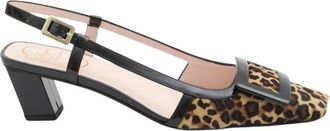 Roger Vivier Femme, Chaussures, Noir, Taille: 36 1/2 EU Belle Vivier Slingback Escarpins