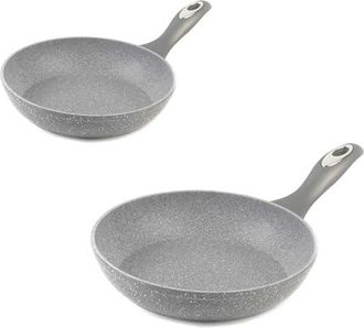 Salter Salter COMBO-6448 Bratpfannen-Set, 20 cm & 28 cm, antihaftbeschichtet, gesünderes Kochen mit wenig bis gar keinem Öl, induktionsgeeignet, langlebiges 