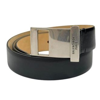 Balenciaga Pre-owned Standard belt - Homme - Pre-owned - Noir - Taille: ONE Size