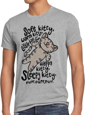 style3 Soft Kitty T-Shirt Homme Penny, Taille:L;Couleur:Gris chin&eacute;