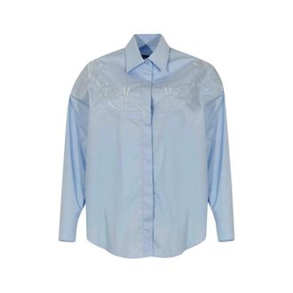 Dondup Camicia - - Blouses & Shirts - Damen - Blau - XL