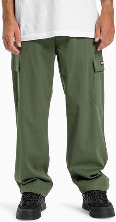 DC Worker - Weite Cargo-Chinohose in Bronze-Grün