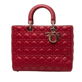 Dior Pre-owned Lady Dior - Femme - Pre-owned - Rouge - Taille: ONE Size