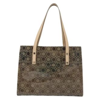 Ferragamo Pre-owned Stoff Schultertasche - - Pre-owned - Damen - Braun - ONE SIZE