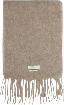 Jacquemus Lecharpe Carro &Eacute;charpe - Homme - Accessoires - Beige - Taille: ONE Size