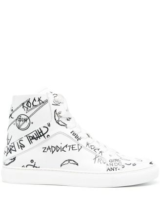 Zadig&Voltaire Flash High-Top-Sneakers - Weiß