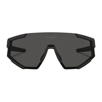 Prada Geometrische Cut-Off Sonnenbrille - - Accessories - Herren - Schwarzk - 39 MM