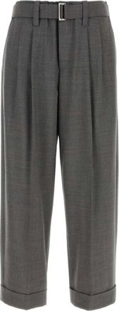 Brunello Cucinelli Femme, Pantalons, Gris, Taille: 38 FR Pantalon large