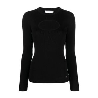 Sonia Rykiel Casual Schwarzer Viskose Pullover - - Knitwear - Damen - Schwarzk - S