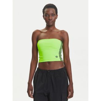 adidas Top adicolor 3-Stripes JX7719 Grün Slim Fit