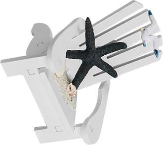 Angoily Miniatur Strandstuhl Dekoration Nautisch Stil Mini Liegestuhl Ornament für Mikrolandschaften Garten Tischdeko Maritime Deko Kleine Puppenstühle