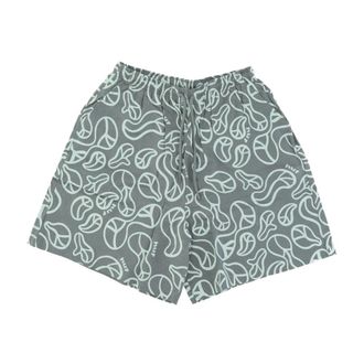 HUF Weite Salbei Damen Shorts All Over Print - - Shorts - Damen - Mehrfarbig - XS