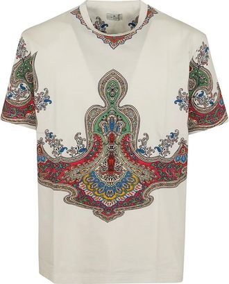 Etro Homme, Tops, Multicolore, Taille: L T-shirt en coton