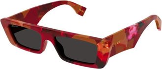 Gucci Stylische Sonnenbrille f&uuml;r modebewusste Personen - - Accessories - unisex - Rot - 54 MM