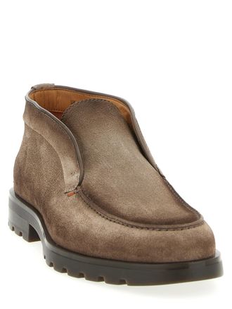 Santoni Rock Ankle Boot - Taupe