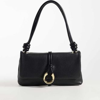 Dolce Vita Amina sac port&eacute; &eacute;paule en cuir avec finitions dor&eacute;es en noir