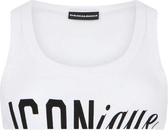 Dsquared2 haut &agrave; logo imprim&eacute; - Blanc
