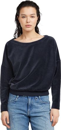 G-Star G-Star Damen Batwing Velvet Loose Sweatshirt, Blau (Osaka Blue D25747-D428-3873), XXL