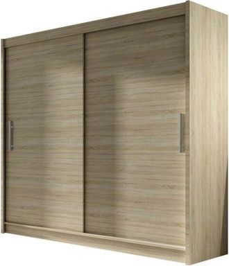 Mirjan24 Mobilier1 - Armoire Closico 100, Sonoma chêne, 215x180x58cm, Portes darmoire: Coulissantes, Nombre détagères: 0