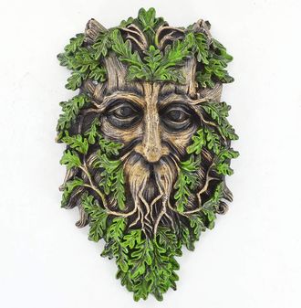 Fiesta Studios Arthur the Tree Ent Face Schild für Garten Zuhause Wicca Celtic Pagan Magic Greenman H23 cm