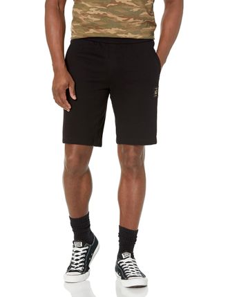 A|X Armani Exchange Herren Icon, Side Logo Patch, Fronttaschen, Bermuda Shorts, Black, XL