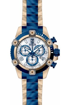 Invicta Jason Taylor 51280 Herrenuhr - Quarzwerk - Edelstahl mit silbernem Zifferblatt - 50 mm