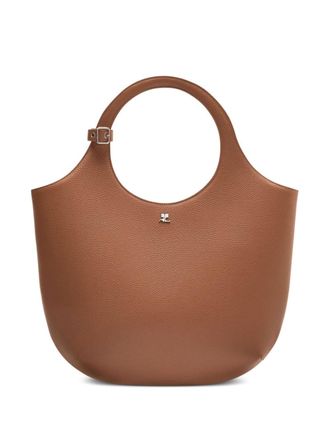 Courrèges sac Holy médium en cuir - Marron